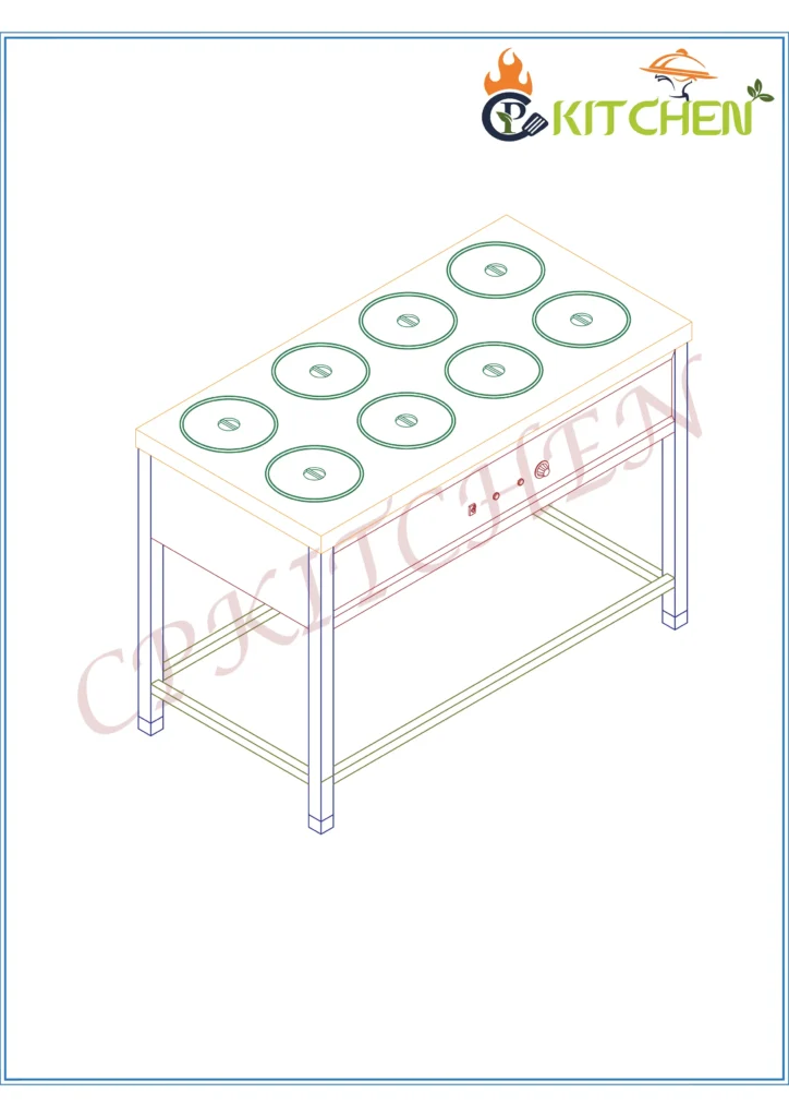 SS Round Containers Bain Marie at Best Price